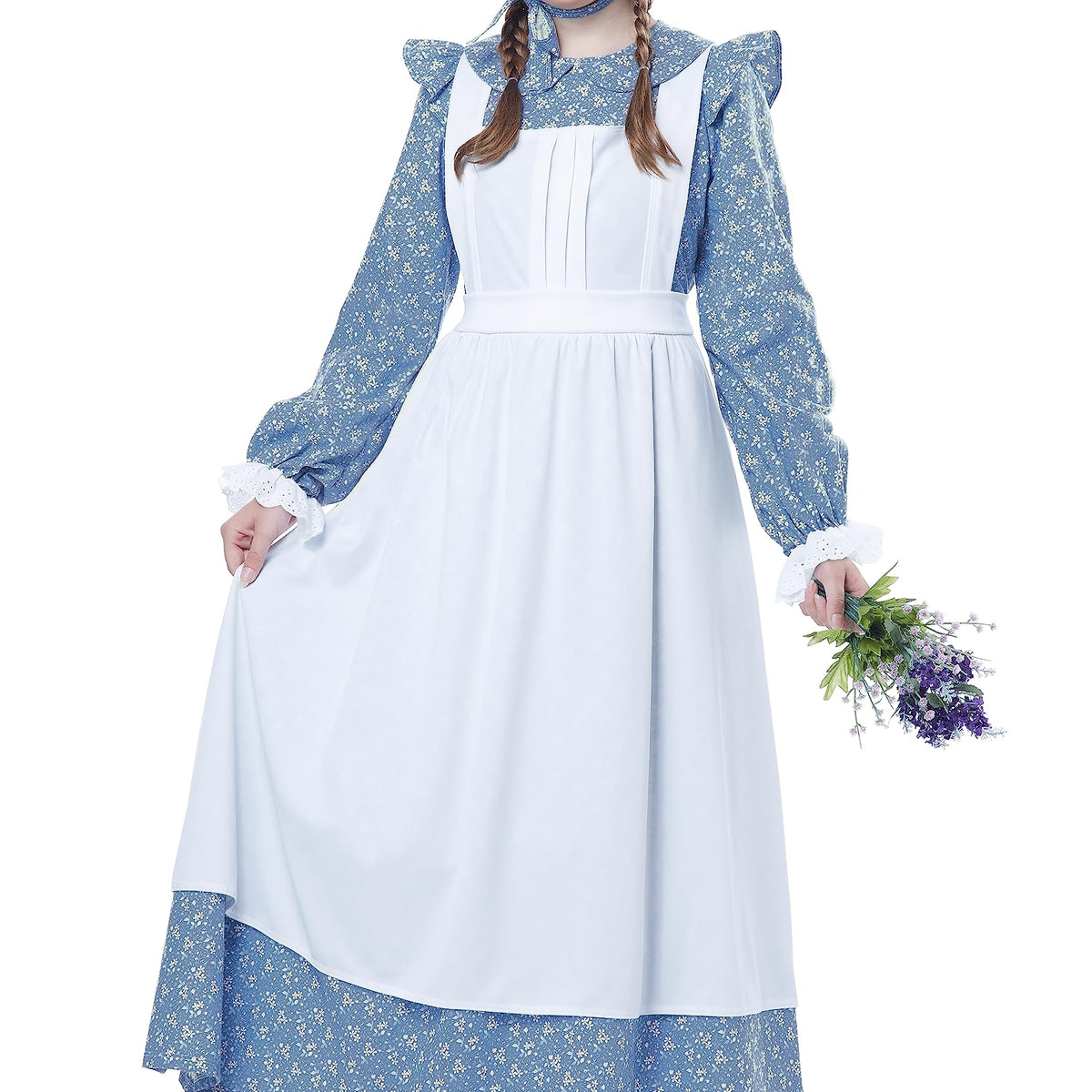 Child Pioneer Prairie Girl Costume Halloween, Cosplay Dress up Theater ...