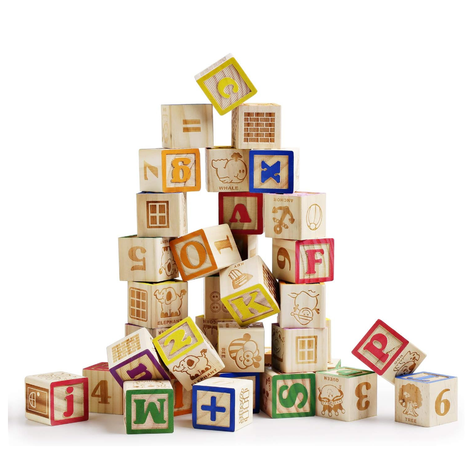 SainSmart Jr. Wooden ABC Blocks 40PCS Stacking Blocks – Cheap AF Retail