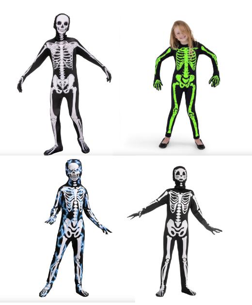 Second Skin Skeleton Costume 4 Styles ! to pick Halloween Cosplay dres ...